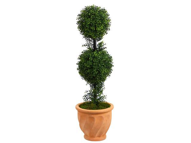 Click here for Nearly Natural 40 Boxwood Double Ball Topiary Tree... prices