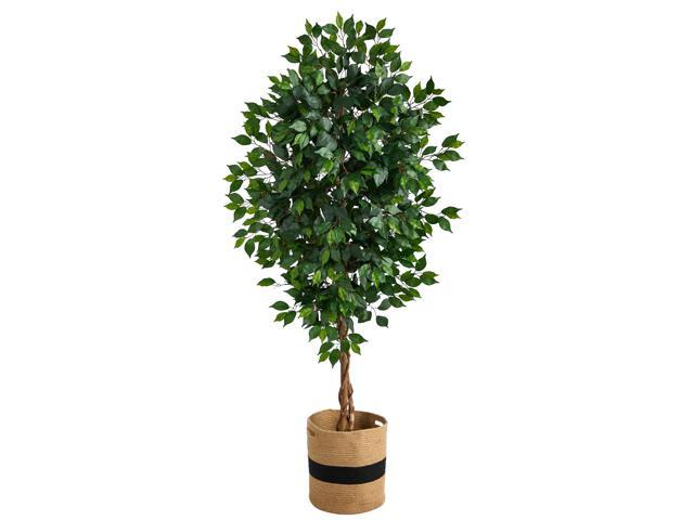 Click here for Nearly Natural 6 Ficus Tree in Handmade Natural Co... prices