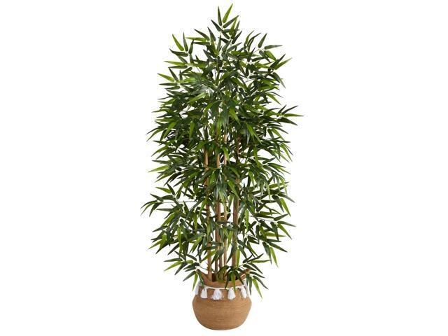 Click here for Nearly Natural 64 Bamboo Tree in Natural Cotton Wo... prices