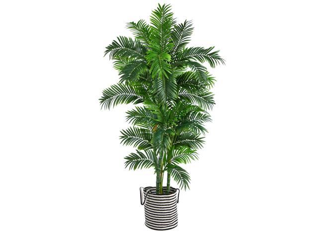 Click here for Nearly Natural 6 Curvy Parlor Palm Tree in Black &... prices