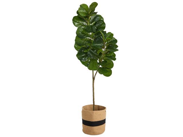 Click here for Nearly Natural 5.5 Fiddle Leaf Fig Tree in Handmad... prices