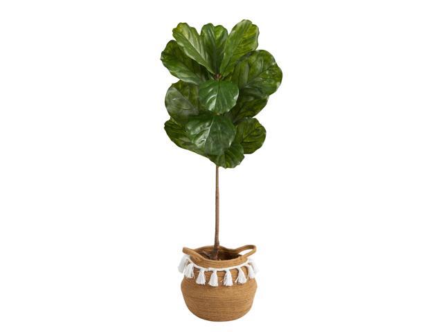Click here for Nearly Natural 4 Fiddle Leaf Tree in Planter w/Tas... prices
