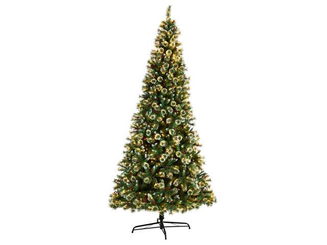 Click here for Nearly Natural 10 Frosted Swiss Pine Christmas Tre... prices