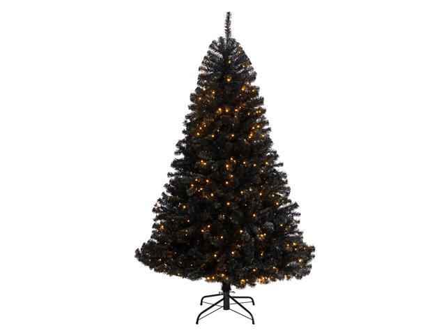 Click here for Nearly Natural 6 Black Christmas Tree with 400 Cle... prices