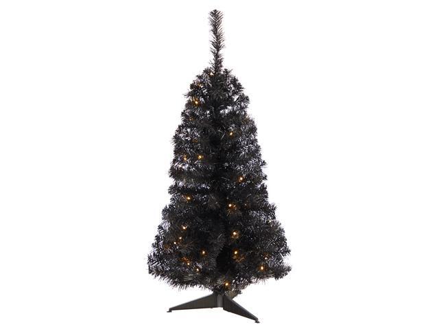 Click here for Nearly Natural 3 Black Artificial Christmas Tree w... prices