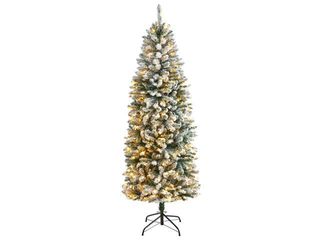 Click here for Nearly Natural 6 Flocked Slim Montreal Xmas Tree w... prices