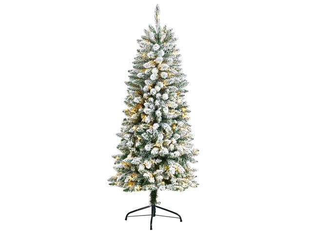 Click here for Nearly Natural 5 Flocked Slim Montreal Xmas Tree w... prices