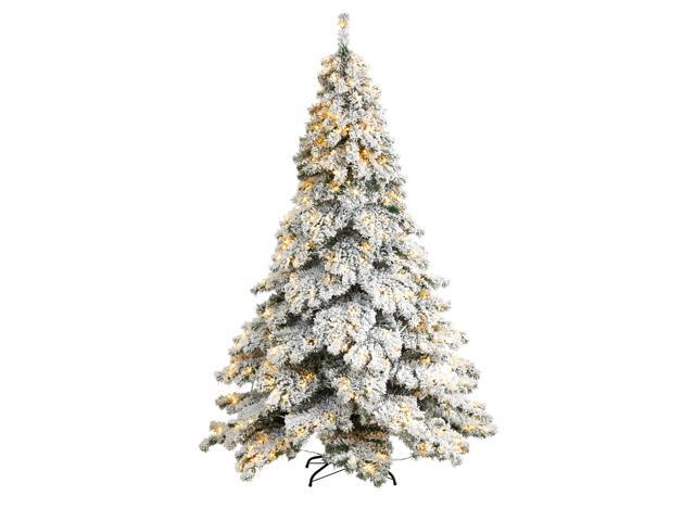 Click here for Nearly Natural 7 Flocked Austria Fir Xmas Tree w/1... prices