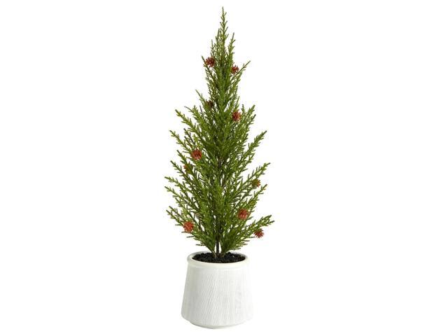 Click here for Nearly Natural 20 Cedar Pine Natural Look Tree in... prices