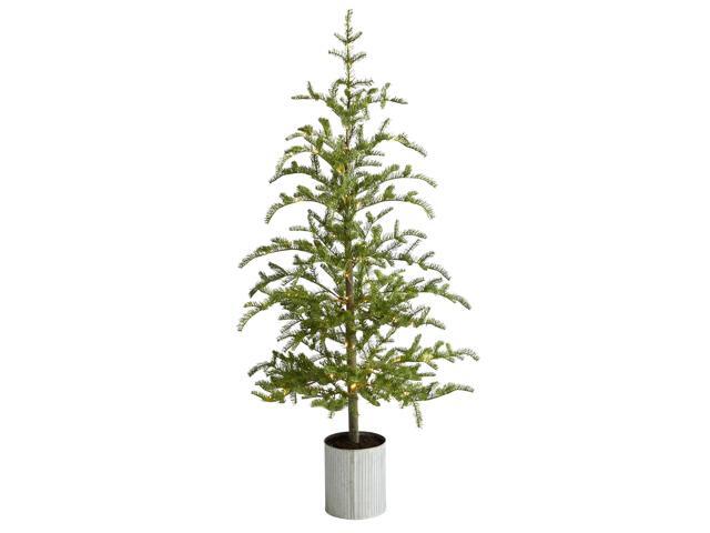 Click here for Nearly Natural 5.5 Pre-Lit Pine Xmas Tree in Deco... prices