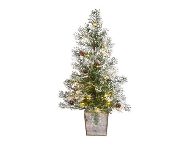 Click here for Nearly Natural 2 Pre-Lit Christmas Tree w/Pinecone... prices