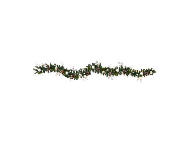 Click here for Nearly Natural 9 Ornament and Pinecone Xmas Garlan... prices