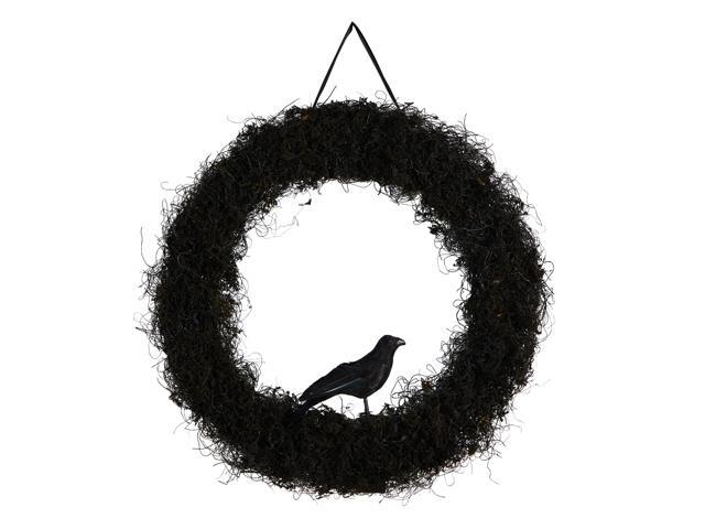 Click here for Nearly Natural 30 Halloween Black Raven Twig Wreat... prices
