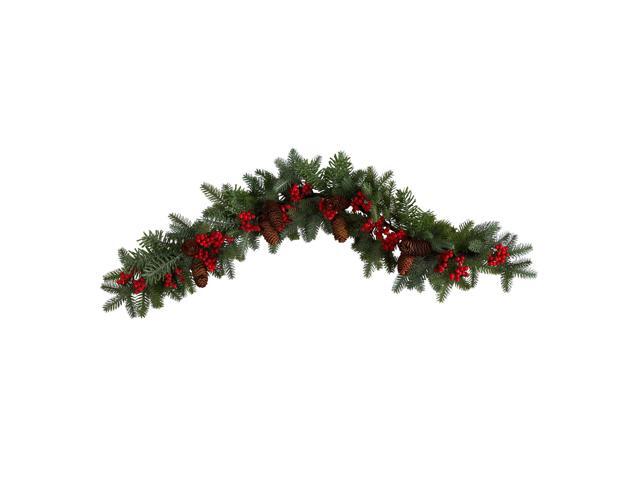 Click here for Nearly Natural 40 Pines  Red Berries and Pinecones... prices