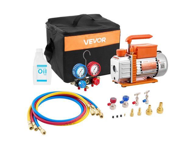 Click here for Vevor AC Vacuum Pump and Gauge Set  3.5 CFM 1/4 HP... prices
