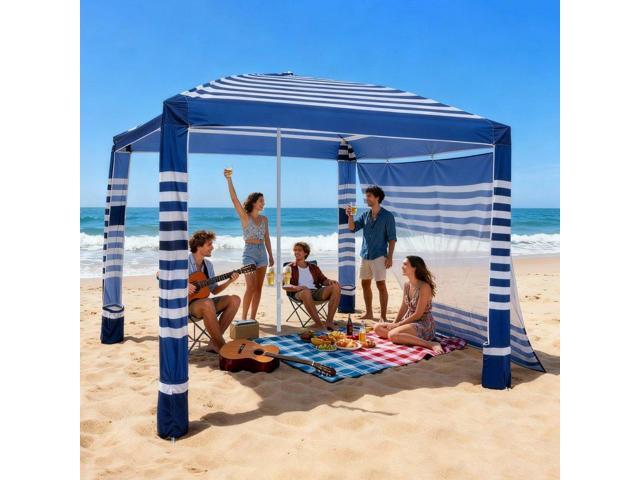Click here for Vevor Beach Cabana  8 x 8 ft Beach Canopy with Sid... prices