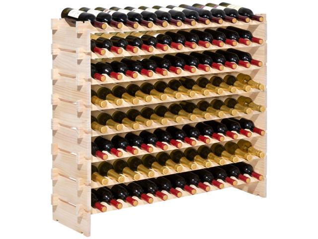 Click here for Vevor 96 Bottle Stackable Modular Wine Rack  8-Tie... prices