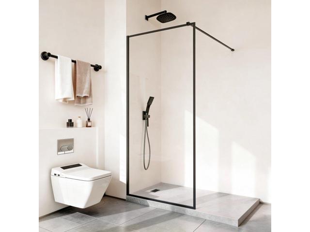 Click here for Vevor Fixed Glass Shower Panel  34 x 73.6 in Full-... prices