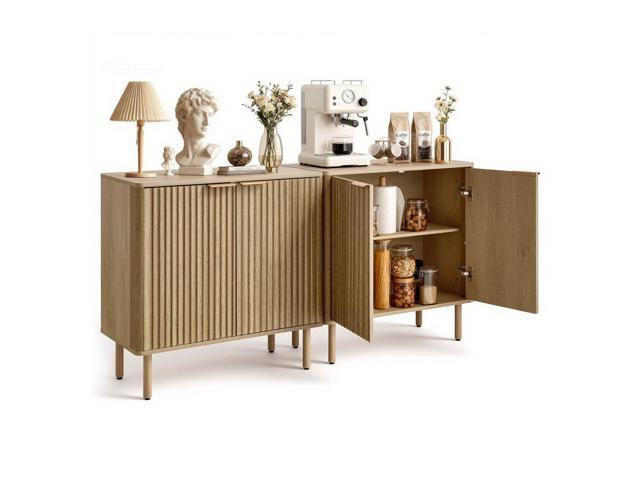 Click here for Vevor Coffee Bar Cabinet  Mid Century Fluted Coffe... prices