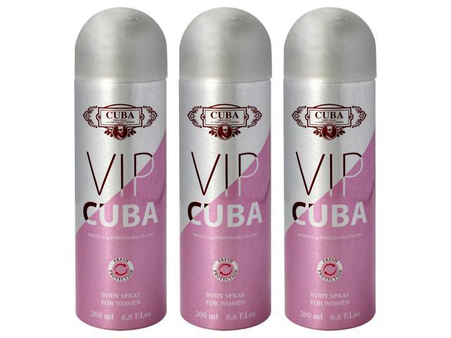 Click here for VIP by Cuba for Women - 6.6 oz Body Spray - Pack o... prices
