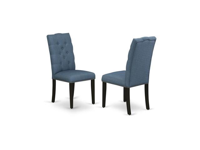 Click here for East West Furniture Dining Chair Black  ELP1T21 prices
