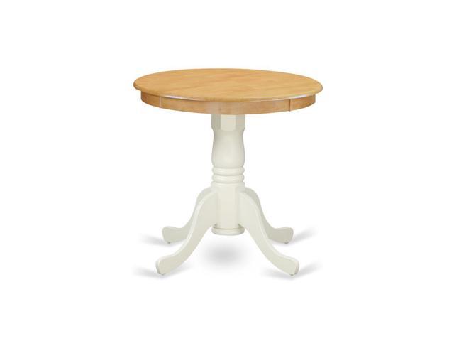 Click here for East West Furniture Dining Table Oak & Linen White... prices