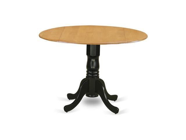 Click here for East West Furniture Dining Table Oak & Black  DLT-... prices