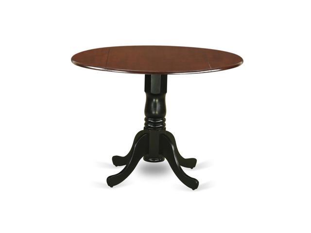 Click here for East West Furniture Dining Table Mahogany & Black... prices