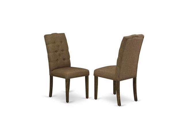 Click here for East West Furniture Dining Chair Jacobean  ELP7T18 prices