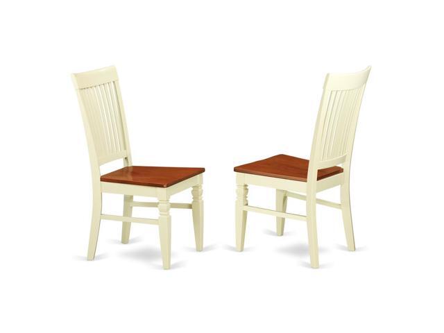 Click here for East West Furniture Dining Chair Buttermilk & Cher... prices