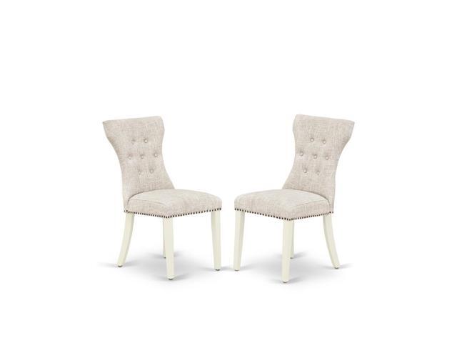 Click here for East West Furniture Dining Chair Linen White  GAP2... prices