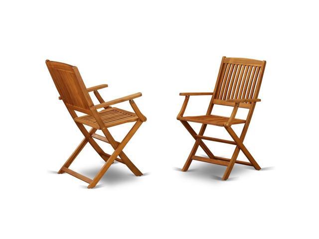 Click here for East West Furniture Wooden Patio Chair Natural Oil... prices