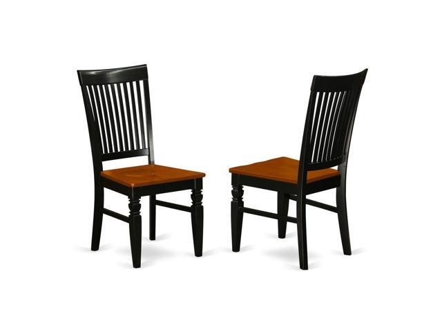 Click here for East West Furniture Dining Chair Black & Cherry  W... prices