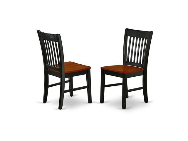 Click here for East West Furniture Dining Chair Black & Cherry  N... prices