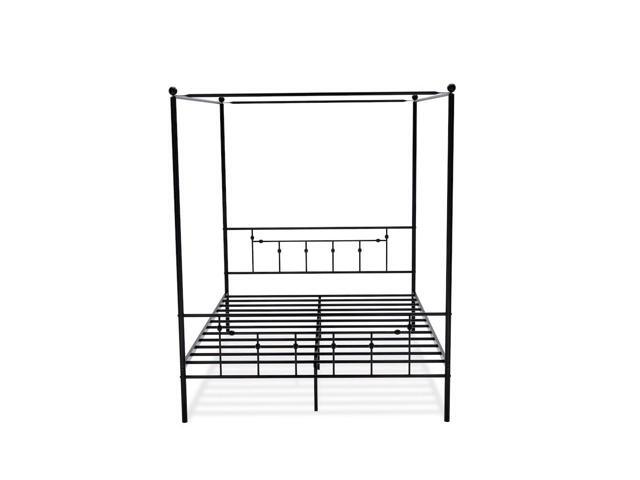 Click here for East West Furniture ATQCBLK Anniston Canopy Bed wi... prices