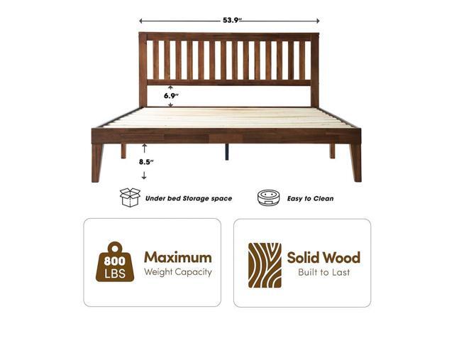 Click here for East West Furniture Full Wooden Platform Bed Frame... prices