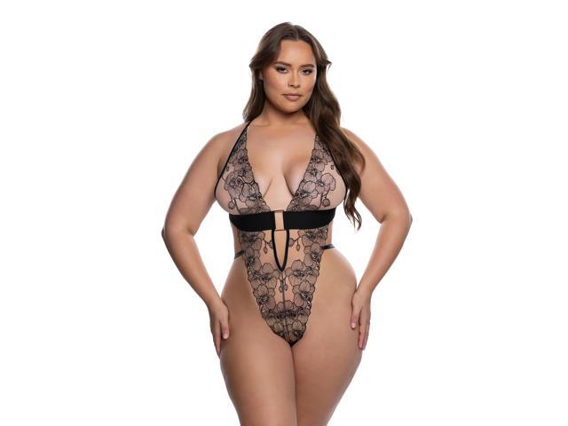 Click here for Roma Costume Orchid Blossom Teddy  Nude/Black  2X prices