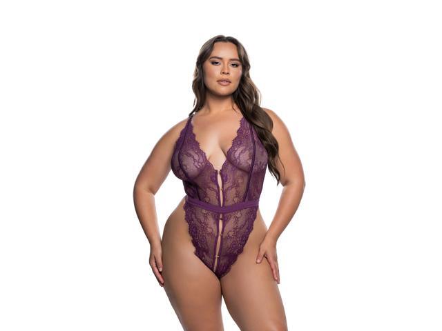 Click here for Roma Costume Lace Fetish Teddy  Purple  1X/2X prices