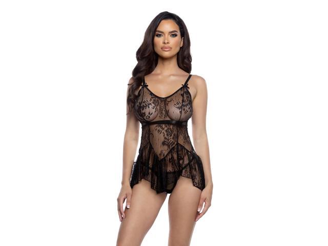 Click here for Roma Costume Midnight Kiss Slip  Black  XL prices