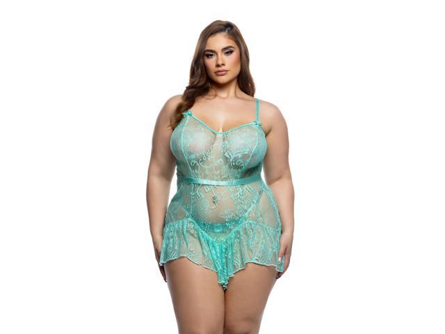 Click here for Roma Costume Midnight Kiss Slip  Mint  2X prices