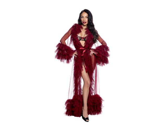 Click here for Roma Costume Voguish Glam Luxury Robe  Merlot  One... prices
