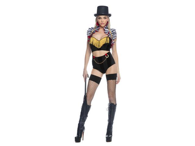 Click here for Roma Costume 5pc Circus Ring Leader  Black/White... prices