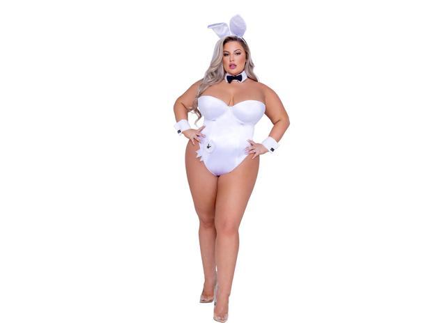 Click here for Roma Costume 8pc Playboy Bunny  White  2XL prices