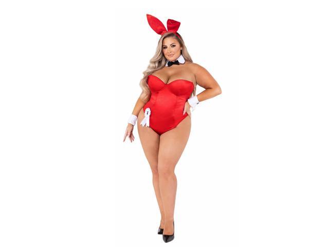 Click here for Roma Costume 8pc Playboy Bunny  Red  1XL prices