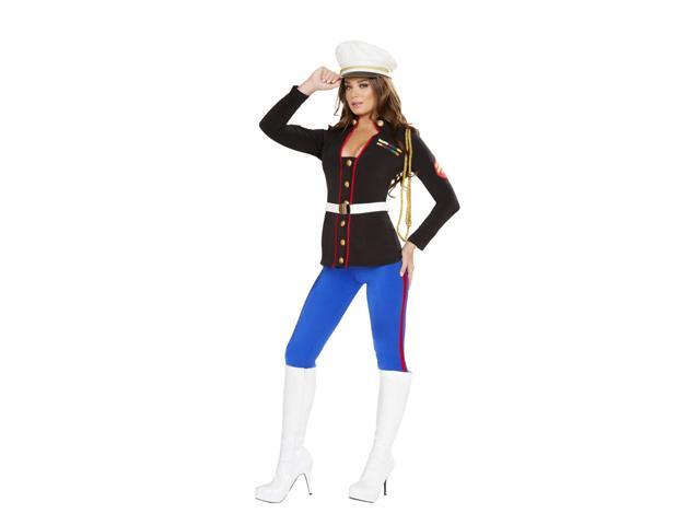 Click here for Roma Costume 3pc Sexy Marine Corporal  Black/Blue/... prices
