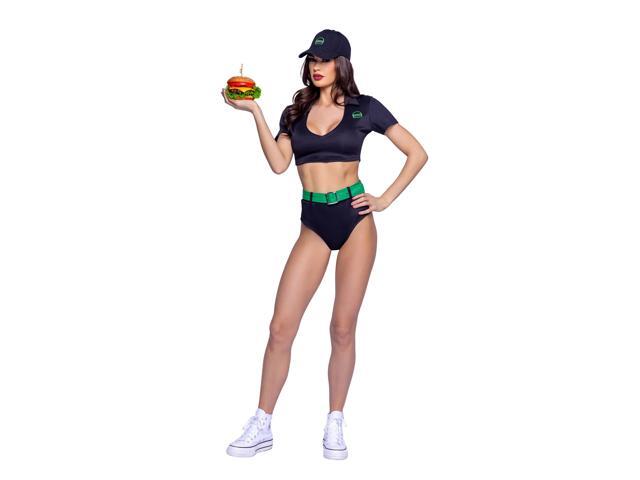 Click here for Roma Costume 4pc Whats Shakin  Black/Green  S prices