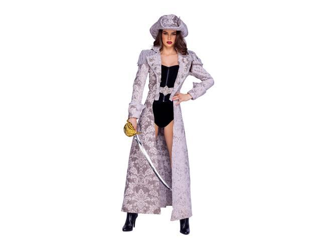 Click here for Roma Costume 3pc Deluxe Pirate Queen  Grey/Black... prices