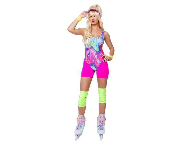 Click here for Roma Costume 5PC Retro Rollerblade Doll  Pink/Gree... prices