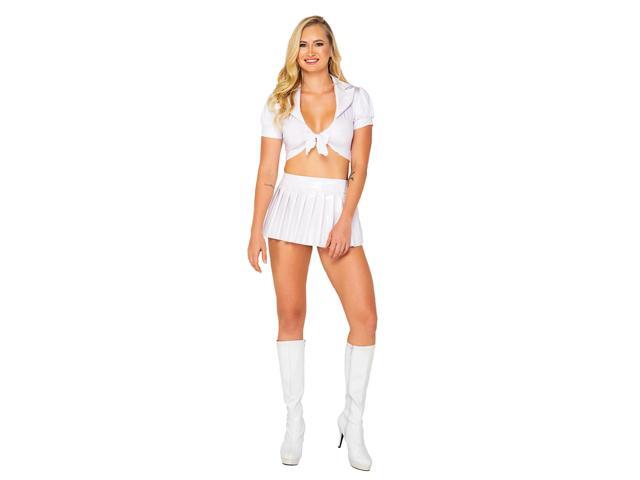Click here for Roma Costume Schoolgirl Collared Tie Top  White  O... prices