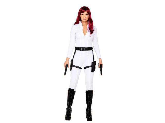 Click here for Roma Costume 2pc Black Ops Spy  Black/White  L prices